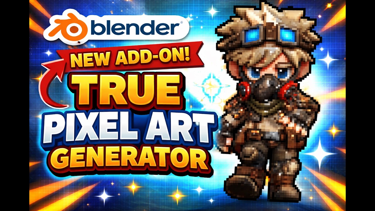 How to Turn 3D Models into 2D Pixel Art Sprite Sheets in Blender