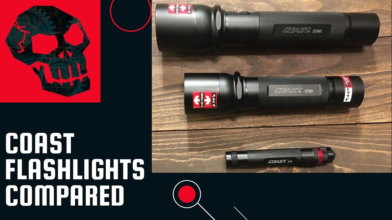Coast Flashlights - Compared