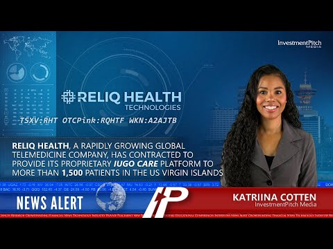 Reliq Health Technologies to provide its iUGO Care Platform to patients in the US Virgin Islands