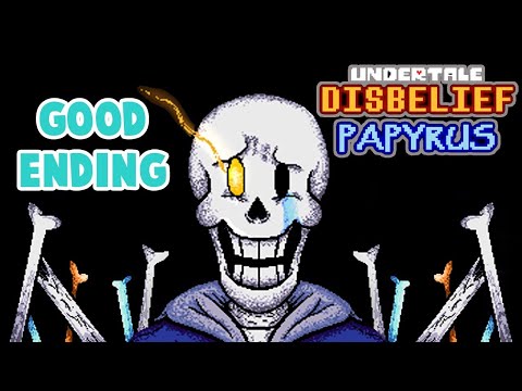 Disbelief Papyrus (Unofficial) Good Ending + Phase 4 No-Hit! + No-Heal!