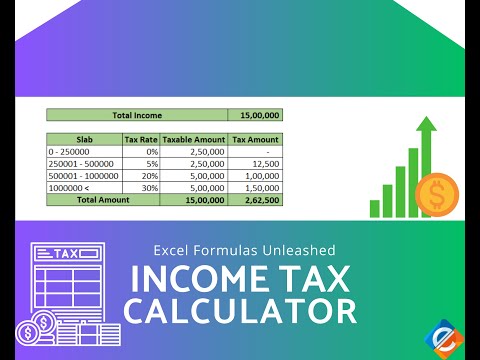 Excel Income Tax Calculator: Build Dynamic Tax Calculation! 🚀📊