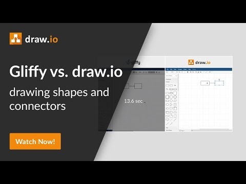 Gliffy vs. draw.io comparison - Create a diagram with shapes and connectors