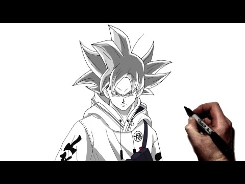 How To Draw Goku MUI Drip | Step By Step | Dragon Ball