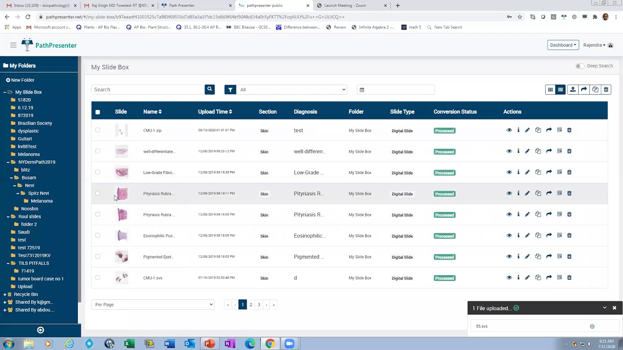 Uploading Slides in PathPresenter