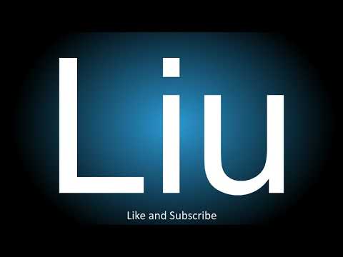 How to correctly pronounce in Mandarin - Liu.