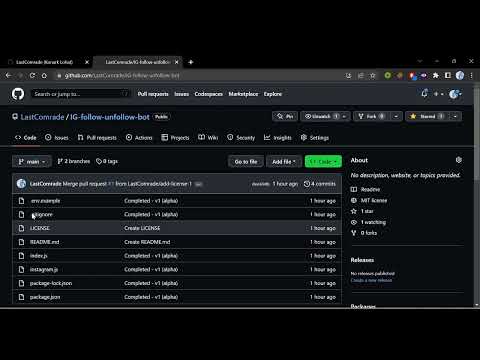 Instagram Bot | Follow/Unfollow | Installation Video