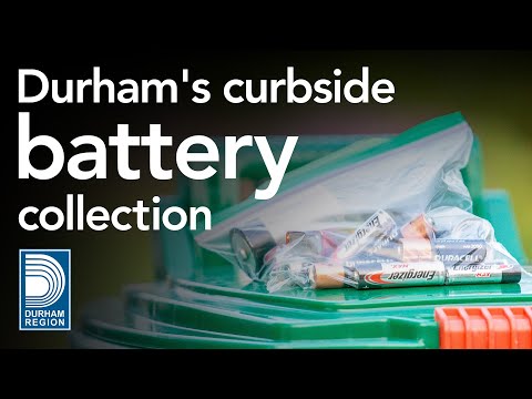 Durham's spring and fall curbside battery collection
