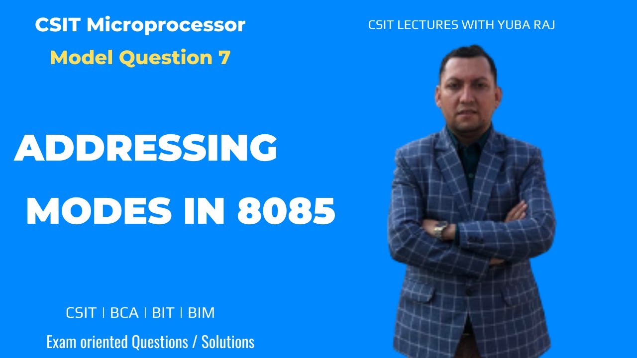 Addressing Modes in 8085 CSIT Microprocessor (Model Question)