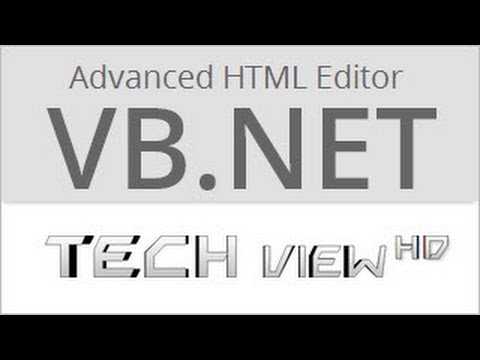 How to make an Advanced HTML Editor in VB.NET