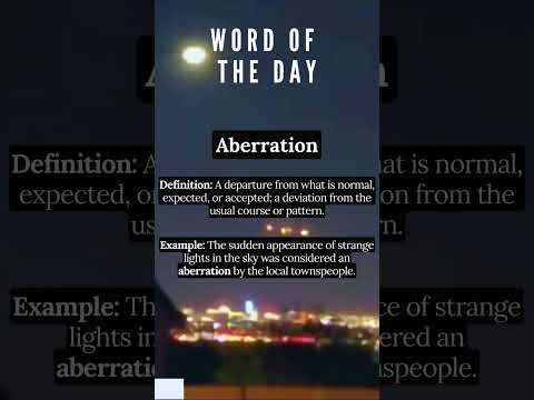 Expand Your Vocabulary | Word of the Day: Aberration Definition and Example