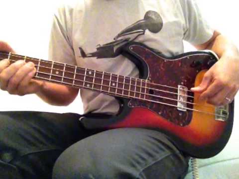 Teisco "Encore" 30" scale P Bass 1970's Sunburst | Reverb