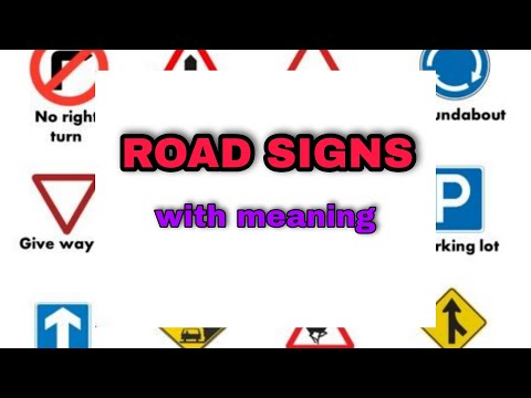 Road Signs with Meaning | Traffic Signs for Driving Test in Urdu/Hindi with English Subtitle