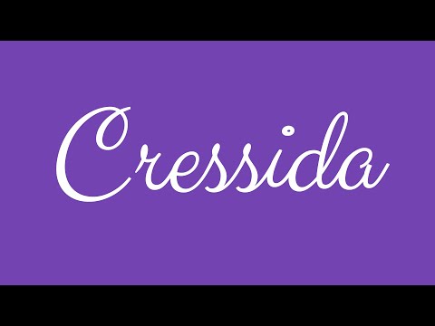 Learn how to Sign the Name Cressida Stylishly in Cursive Writing