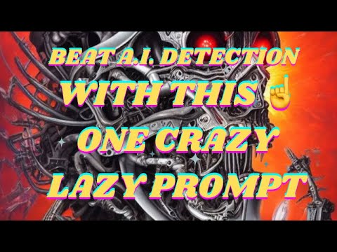 The ONE ChatGPT PROMPT to EVADE AI DETECTION TOOLS! ☝️ Beat A.I. content detectors! 💯