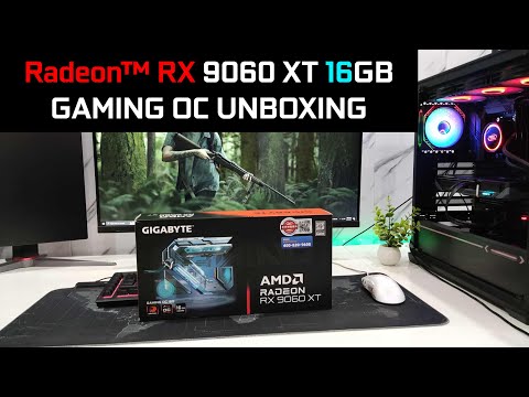 RX 9060 XT GAMING OC 16GB - Unboxing + FurMark + Gaming Benchmark Test!