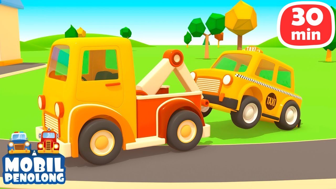 Kartun edukasi | Belajar bahasa Indonesia bersama Mobil Penolong @LeosiTruk