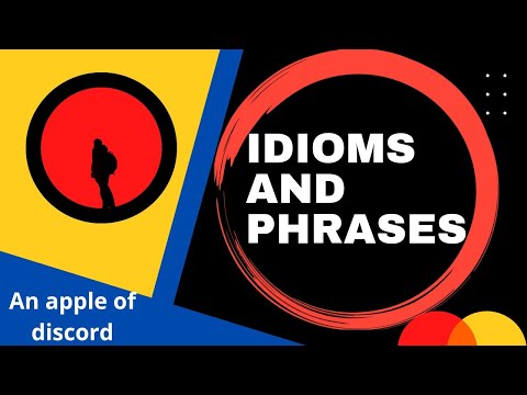 An apple of discord || idioms and phrases || meaning in #hindi