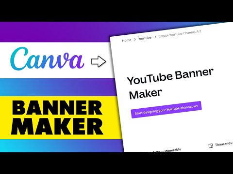 Youtube Banner Maker Canva (How to Use)