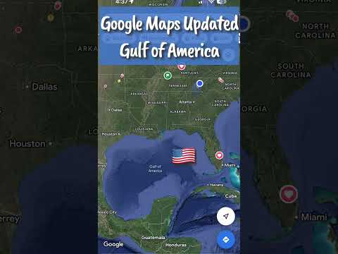 Google Map Gulf of America pin to update Apple Map