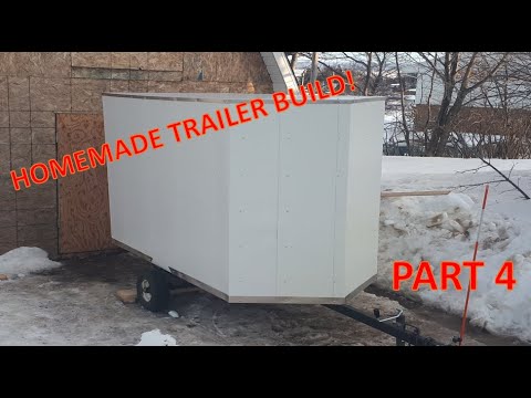 installing aluminum sheeting! home made trailer build (part 4)