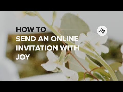 How To Send An Online Wedding Invitation With Joy