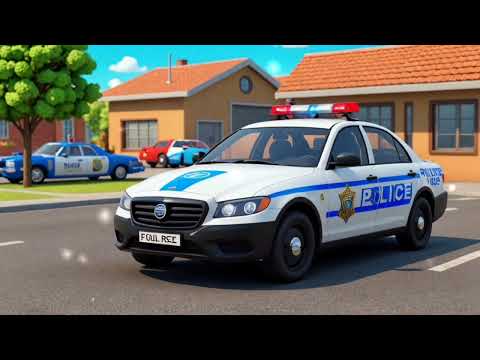 Woo-Woo Police Car Song | Siren Safety Rhyme for Kids