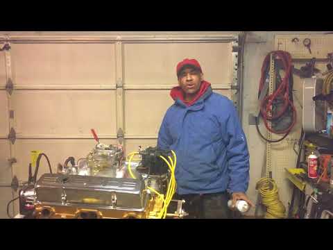 How to run a Chevy 350 on the engine stand tony . S. Car