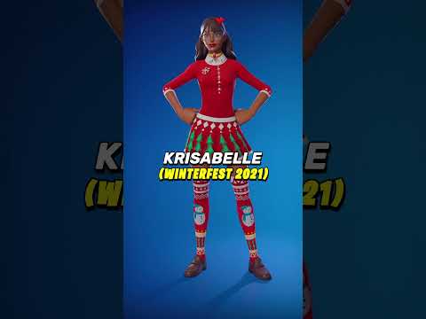 All Winterfest FREE Skins (2019 - 2024) #shorts #fortnite #winterfest