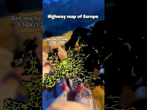 #mapping #map #shorts #fyp #viral #educational #highway #europe