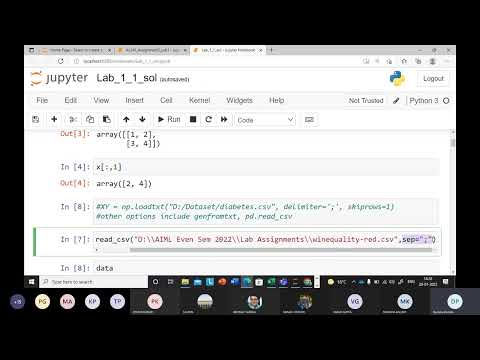 AI/ML Lab Recording #1