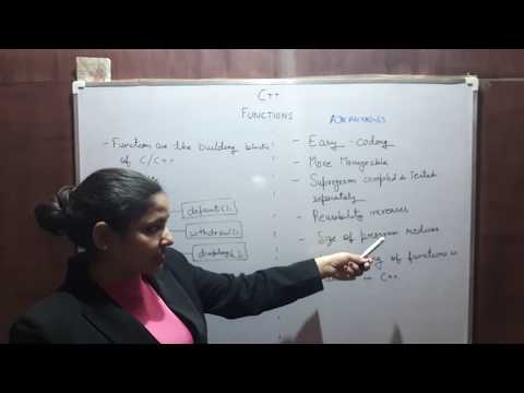 13 Functions in C++ (Part 1)- definition, advantage and types