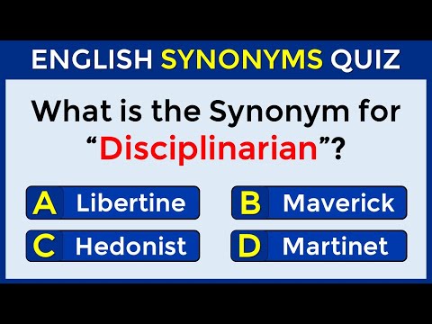 Synonyms Quiz | CAN YOU SCORE 30/30? #challenge 58