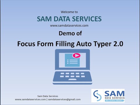 Offline/Online Automatic Form Filling Software : Sam Data Services