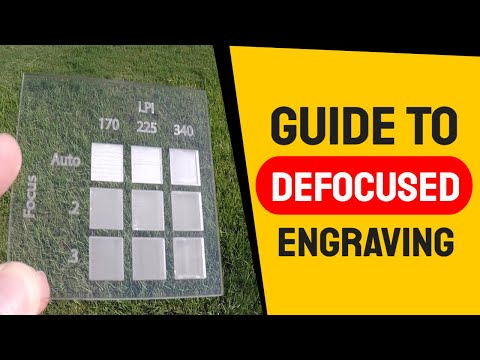 Guide to Defocused Acrylic Engraving - Glowforge - Laser