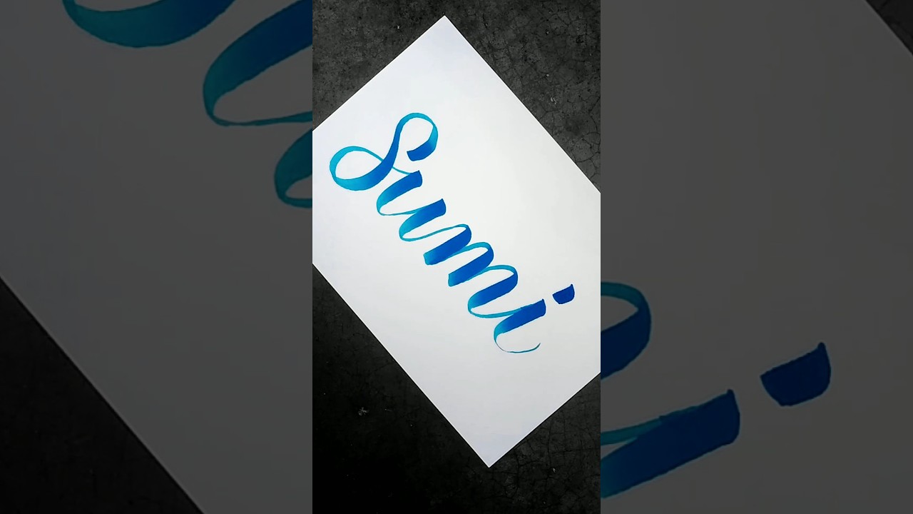 Drop Your Name #Calligraphy #brushpencalligraphy #handlettering #love #shorts #viral