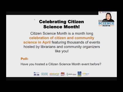 Planning for Citizen Science Month webinar