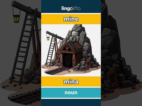 🇬🇧🇪🇸 mine - mina : learn English : aprendamos inglés : vocabulary builder