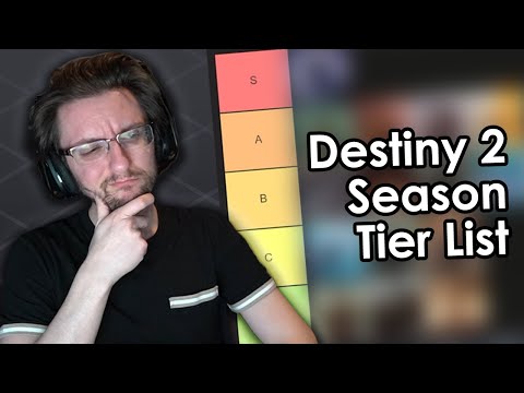 The definitive Destiny 2 Season 1-23 and expansion tier list.