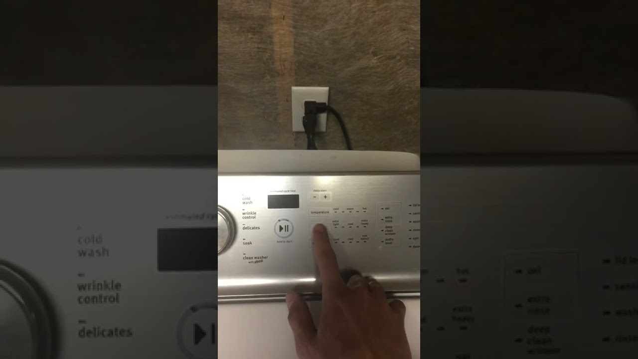 How to go into diagnostic mode on Maytag washer