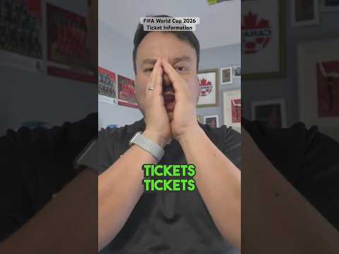PART 1: FIFA World Cup 2026 Ticket Information #sportscanacos #tickets #fifaworldcup2026