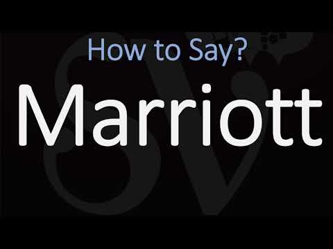 How to Pronounce Marriott Hotels? (CORRECTLY)