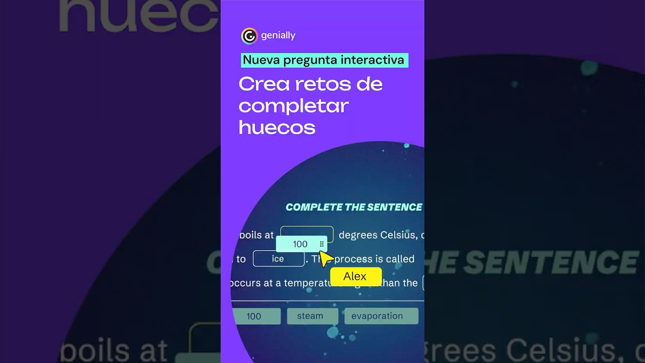 Crea retos de completar huecos