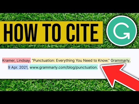 Grammarly how to cite | Automatic citation