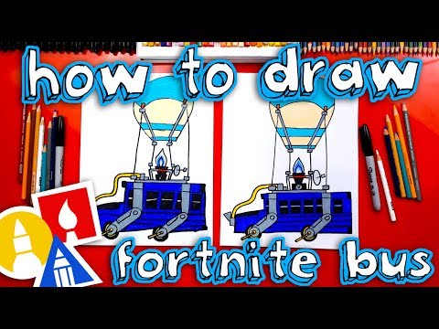 How To Draw The Fortnite Battle Bus | Jackie Humes