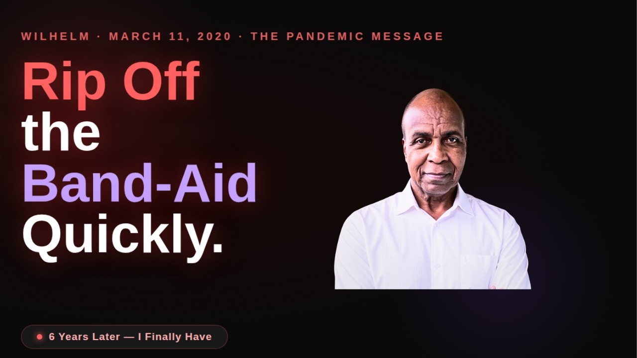 Rip Off the Band-Aid Quickly