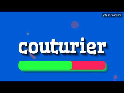 COUTURIER - HOW TO PRONOUNCE IT!?