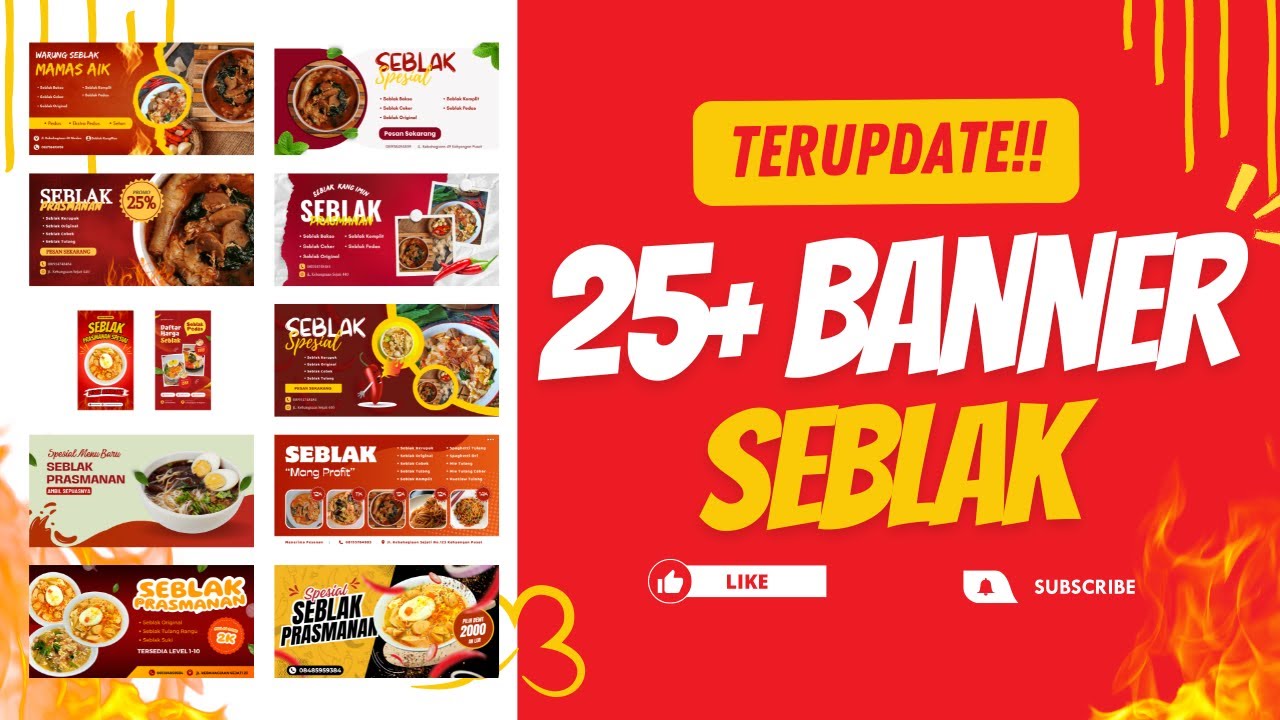 25+ Contoh Spanduk/Banner Seblak Terbaru & Terupdate!!! Cocok Banget Untuk Jualanmu!!!