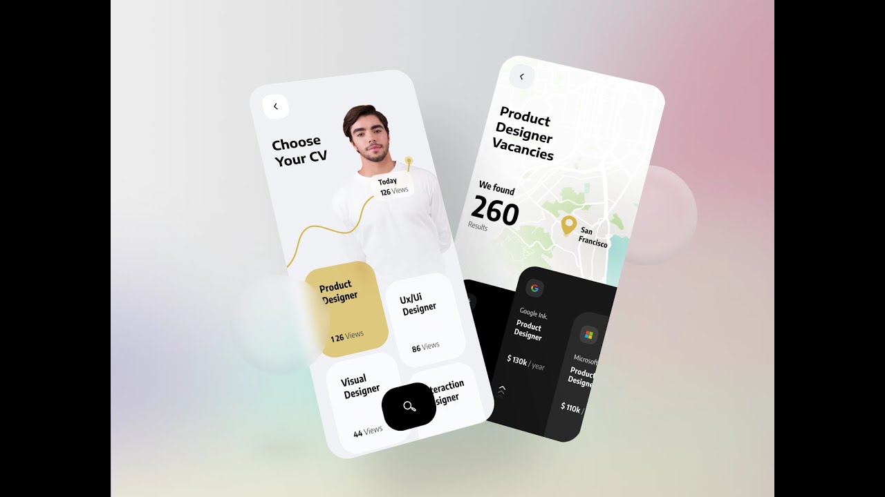 Design Inspiration: Job Search Platform Animation