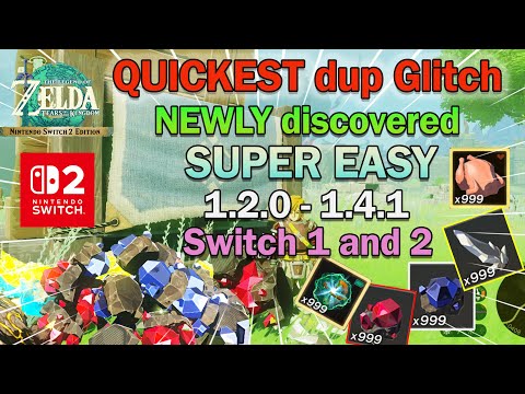 NEWEST, EASIEST and FASTEST Item duplication GLITCH for 1.2.0-1.4.1 Tears of the kingdom Switch 2, 1