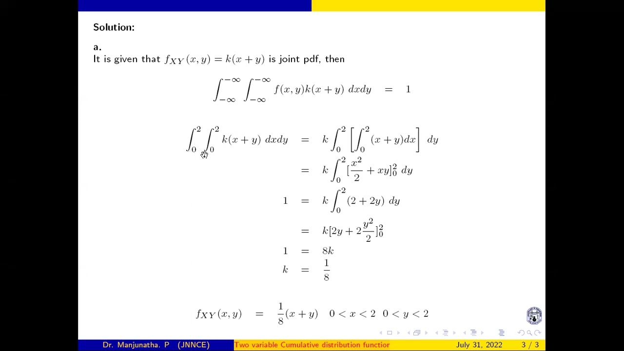 Two variable cdf and pdf 2